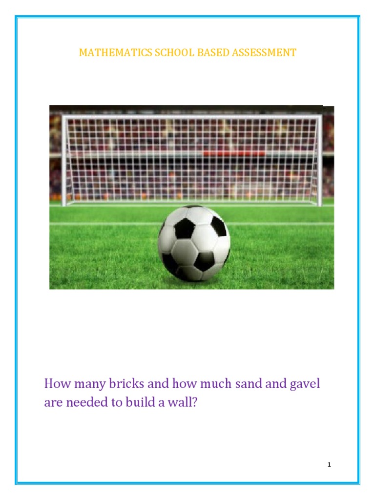 Math SBA | PDF | Speed | Sports