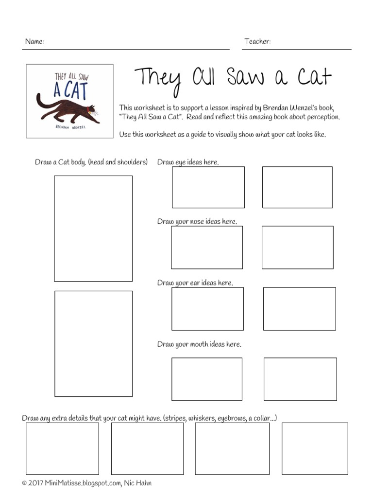 They All Saw A Cat | PDF | Language Arts & Discipline | Art