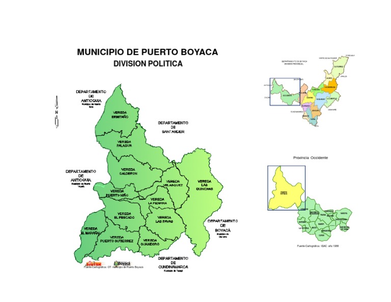 Mapa Division Politica Puerto-Boyaca-Veredal PDF | PDF