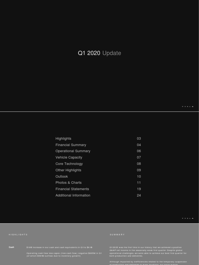 Q1 2020 Update | PDF | Financial Accounting | Vehicles