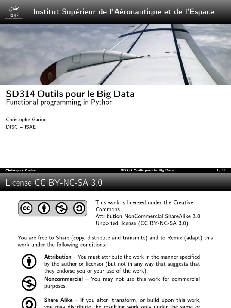 SD314 Outils Pour Le Big Data: Functional Programming in Python | PDF ...