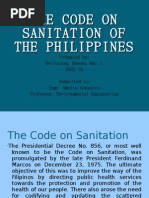 Overview of PD 856: Sanitation Code | PDF | Sanitation | Pollution