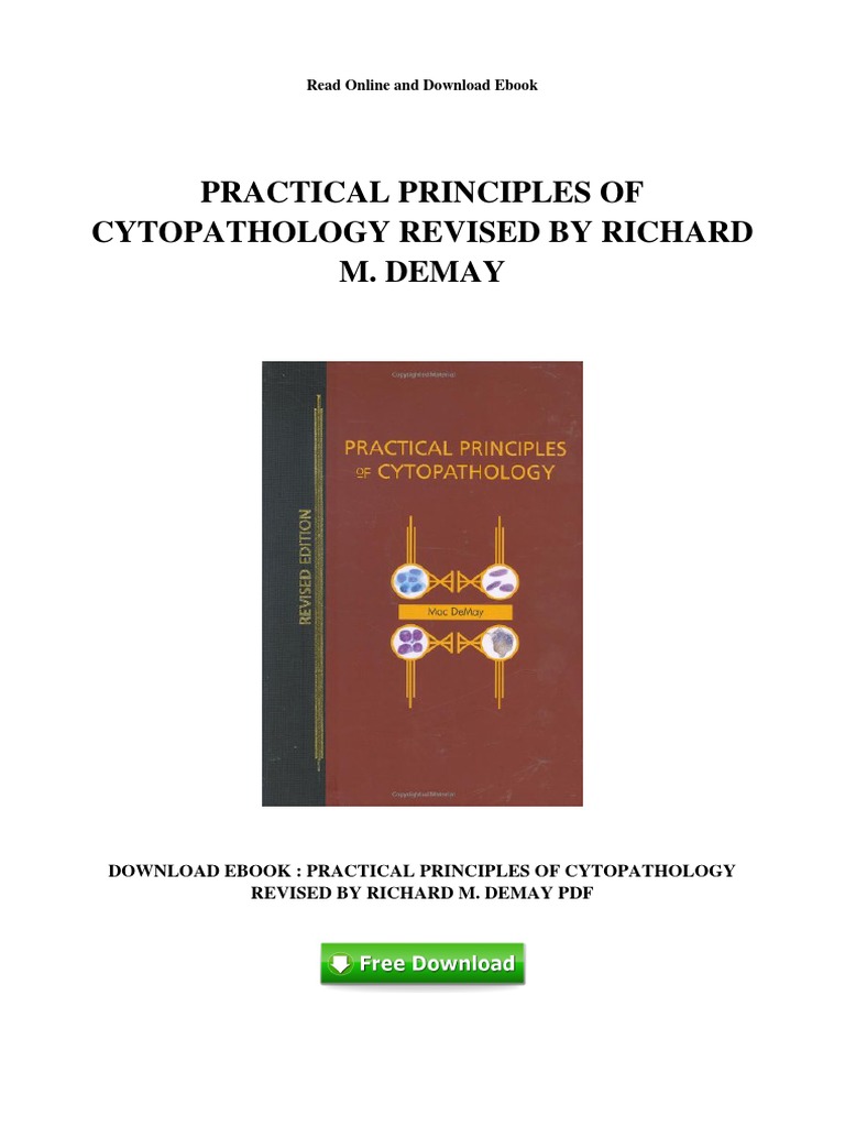 Practical Principles of Cytopathology Revised by Richard M. Demay PDF ...
