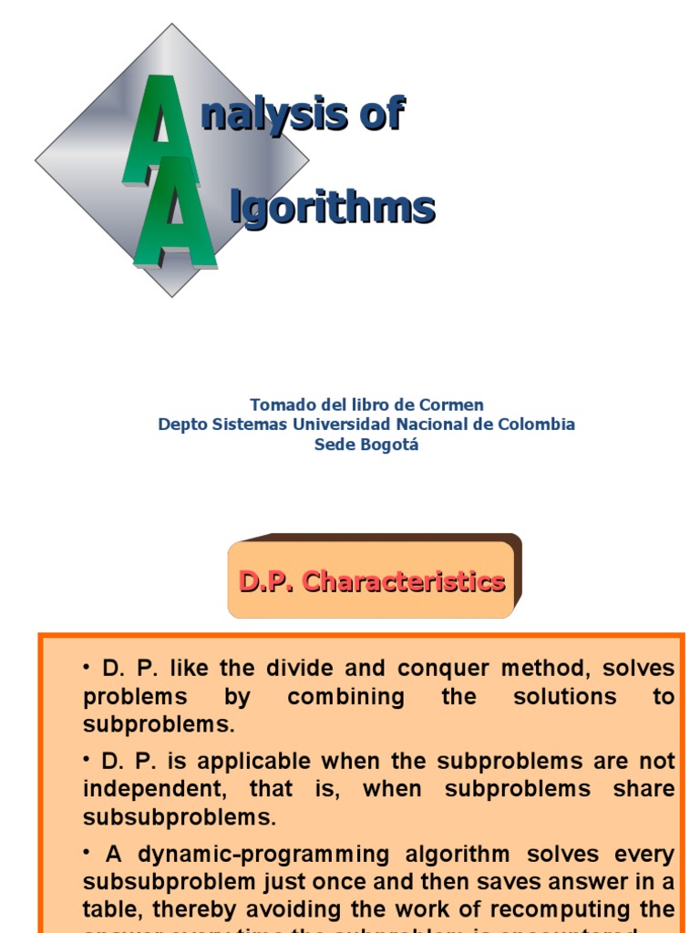 Programacion Dinamica Sin BB | PDF | Dynamic Programming | Theoretical Computer Science