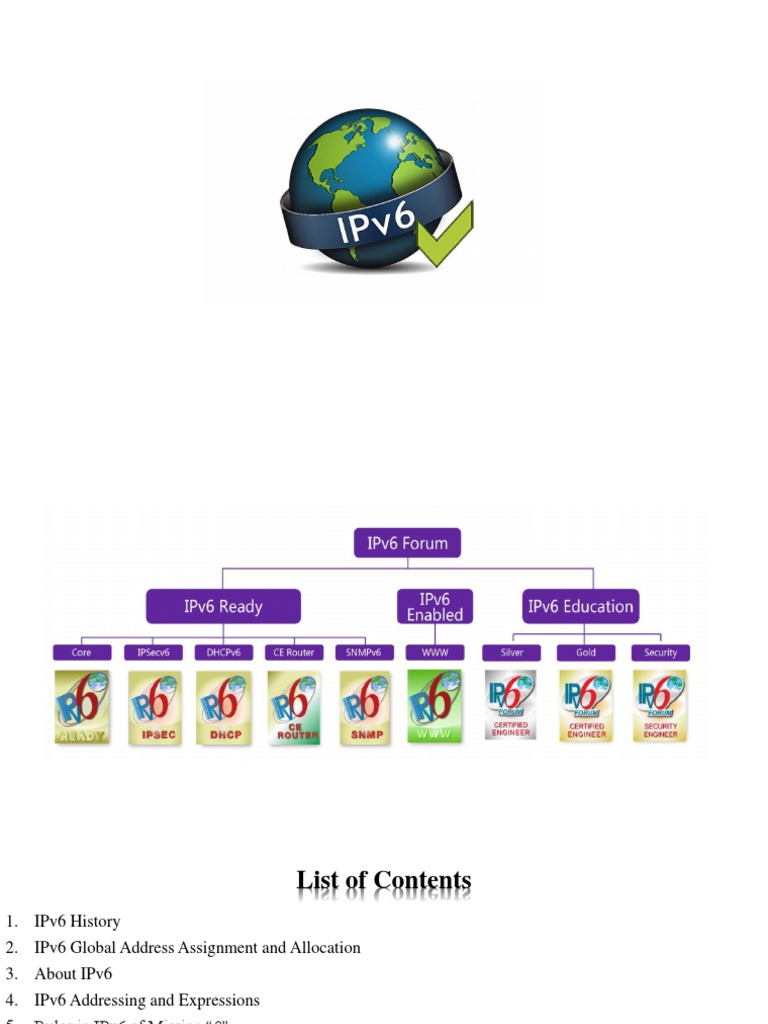 IPv6 PDF | PDF | I Pv6 | Ip Address