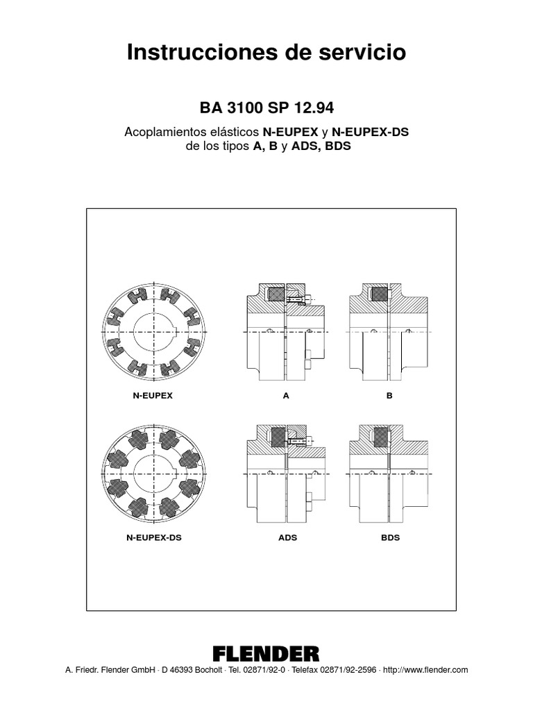 Acoplamiento Flender | PDF