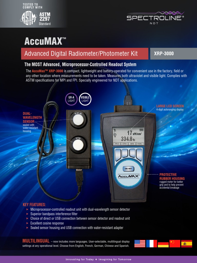 Accumax: Advanced Digital Radiometer/Photometer Kit | Download Free PDF | Ultraviolet | Optics