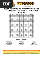 Sopa de Letras de Salud y Enfermedades | PDF