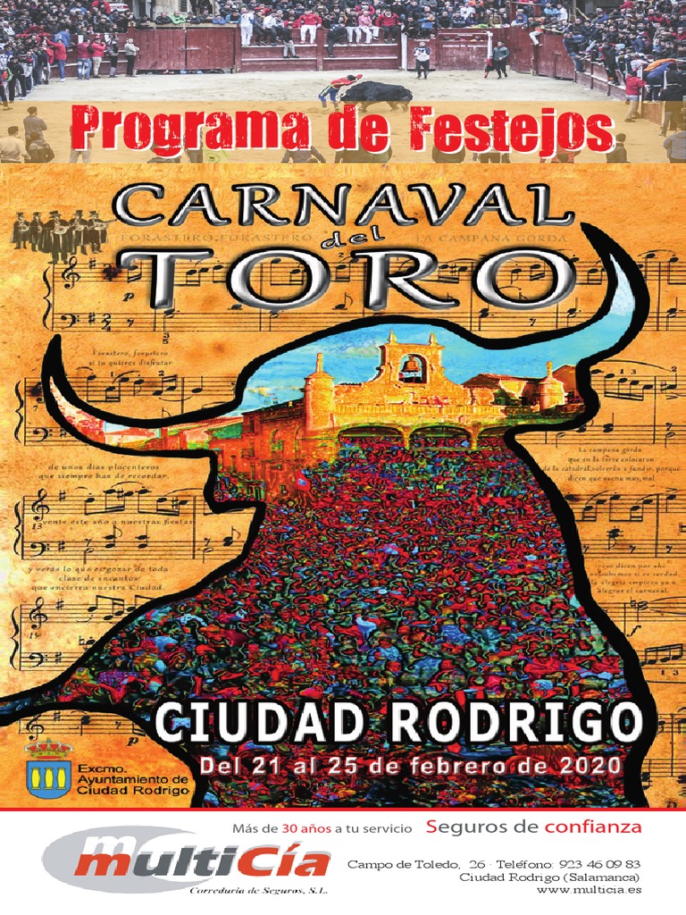Programa Carnaval Del Toro 2020 PDF | PDF | Toreo | Carnaval