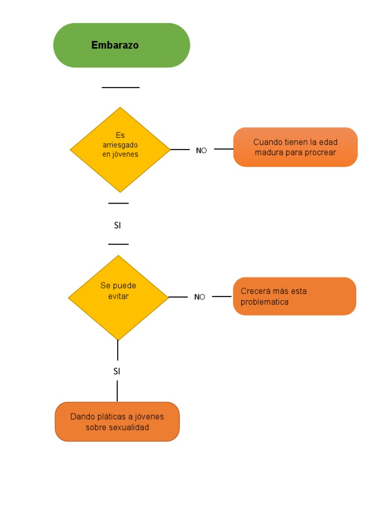 Diagrama de Flujo Embarazo | PDF