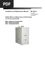 McQuay Horizontal Water Source Heat Pump - 1/2 To 6 Ton | PDF ...