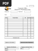 Store Requisition Form PDF | PDF | Finance & Money Management