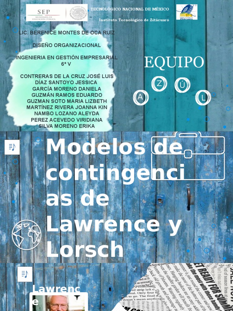 Modelos de Contingencia de Lawrence y Lorsch | PDF | Liderazgo ...