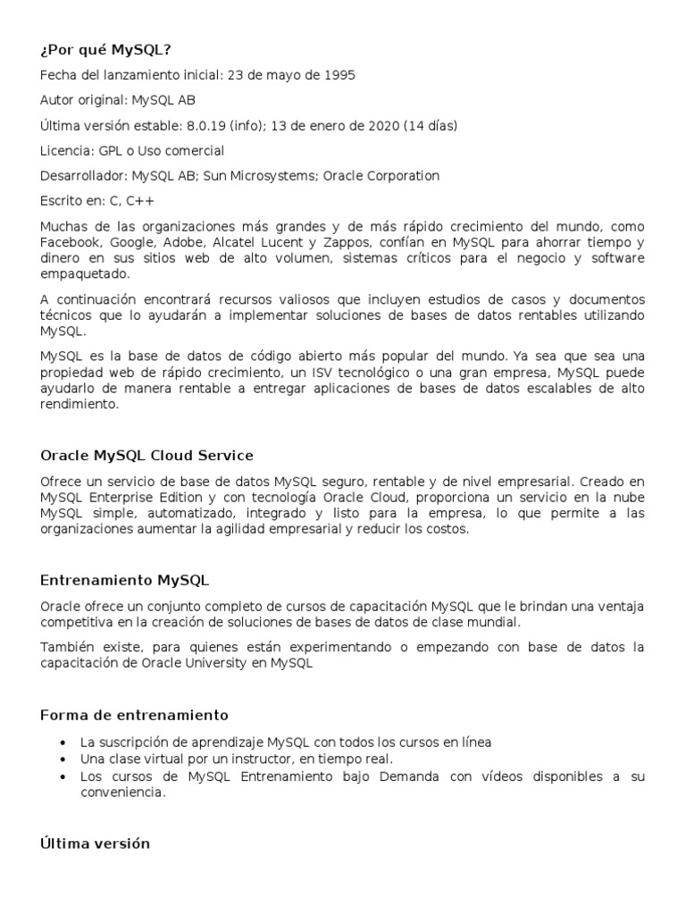 My SQL | PDF | Mi sql | SQL