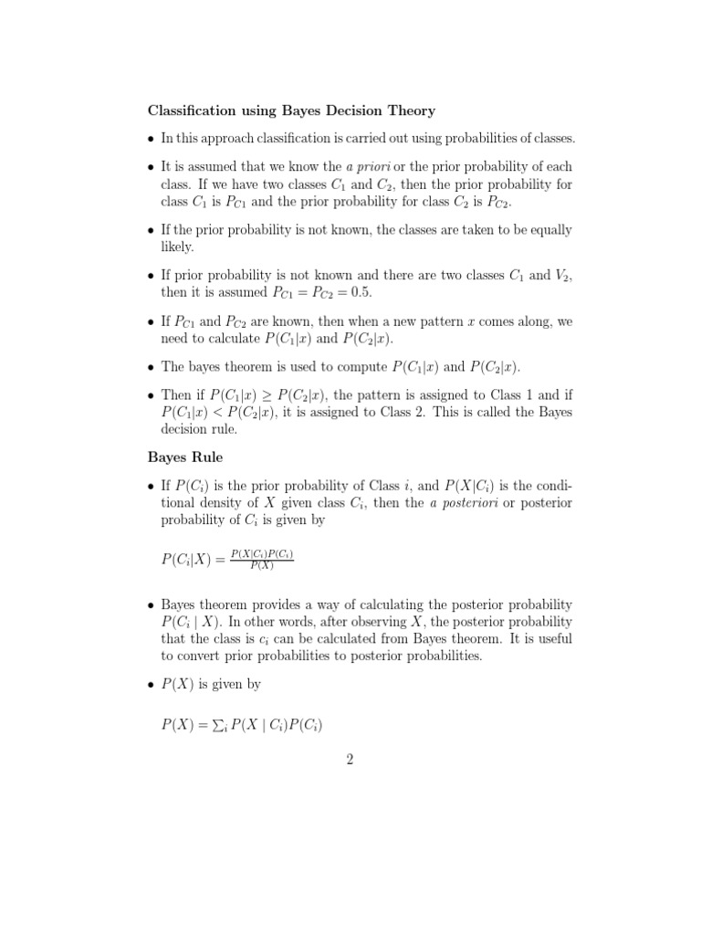 Bayes Classifier PDF | PDF | Bayesian Network | Probability And Statistics Bayes Classifier PDF | PDF | Bayesian Network | Probability And Statistics