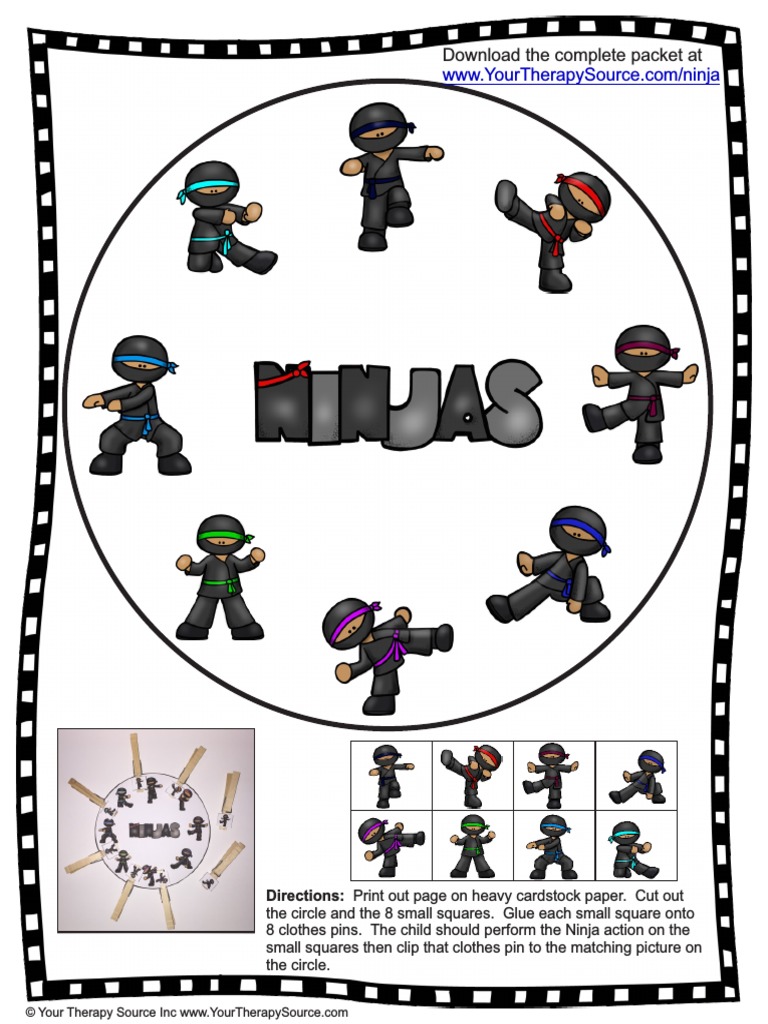 ninja brain breaks freebie