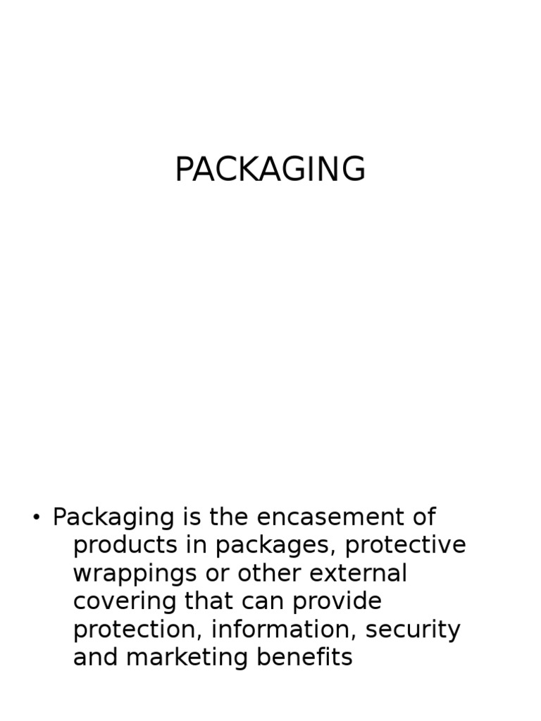 Types of Packaging | PDF | Packaging And Labeling | Retail