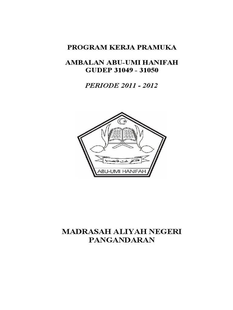 Rencana Kerja Pramuka MAN Pangandaran | PDF