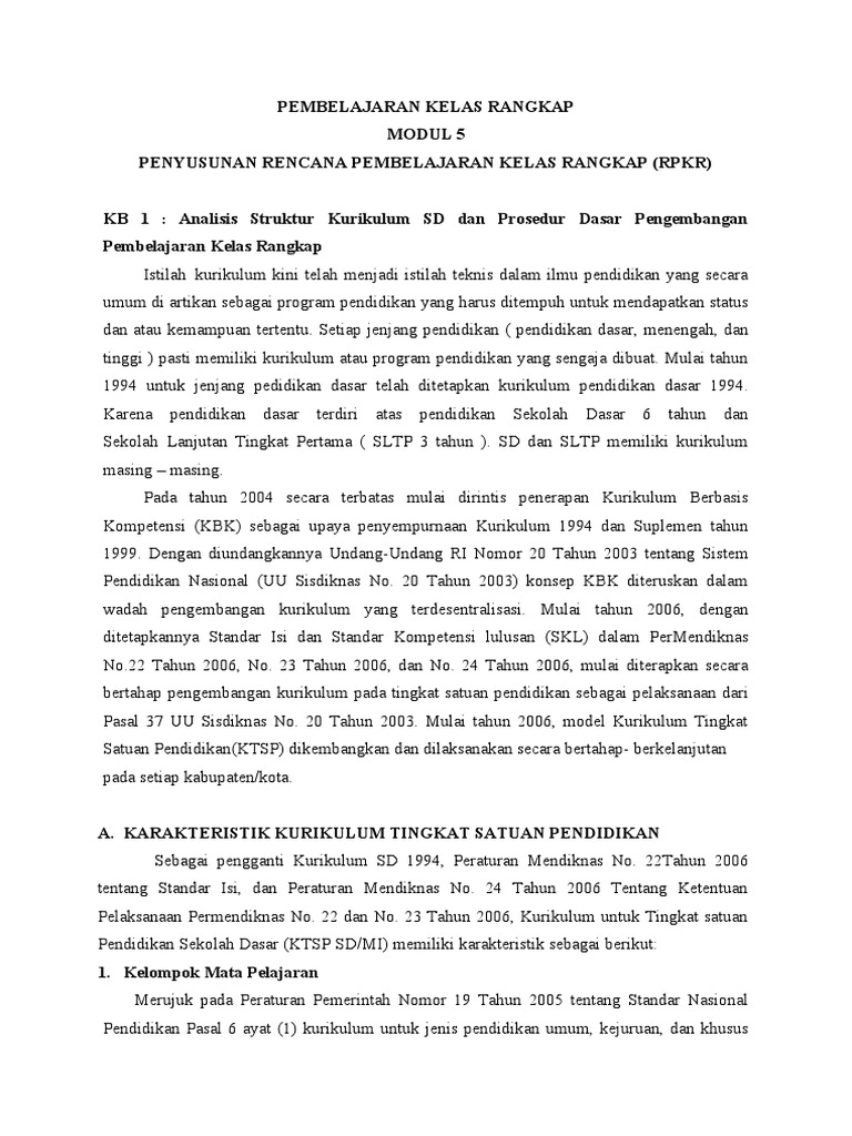 RESUME Modul 5 PKR | PDF