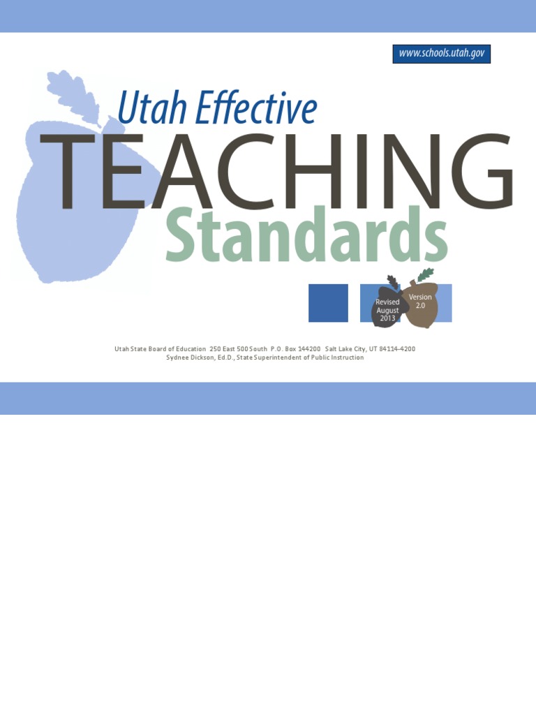 Utah Effective: Teaching | PDF | Educational Assessment | Learning