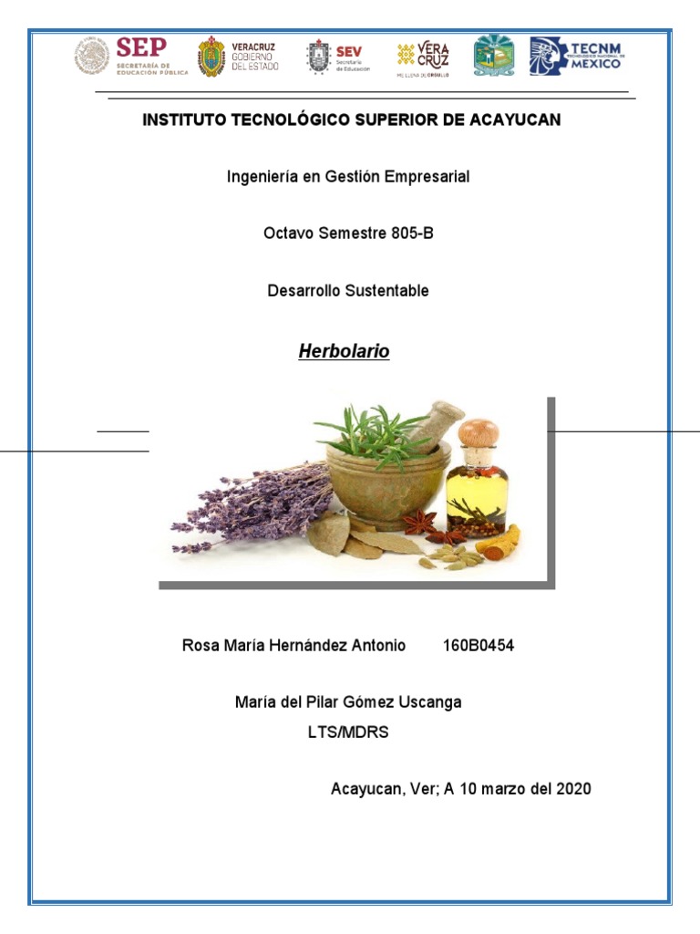 HERBOLARIO | PDF | Orégano | Ajo