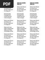 Thank You Teacher - Lyric | PDF