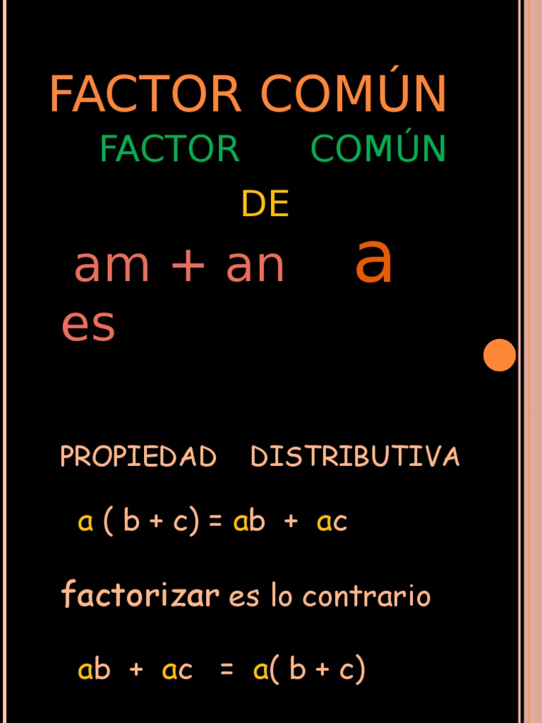 Factorización y Factor Común | PDF