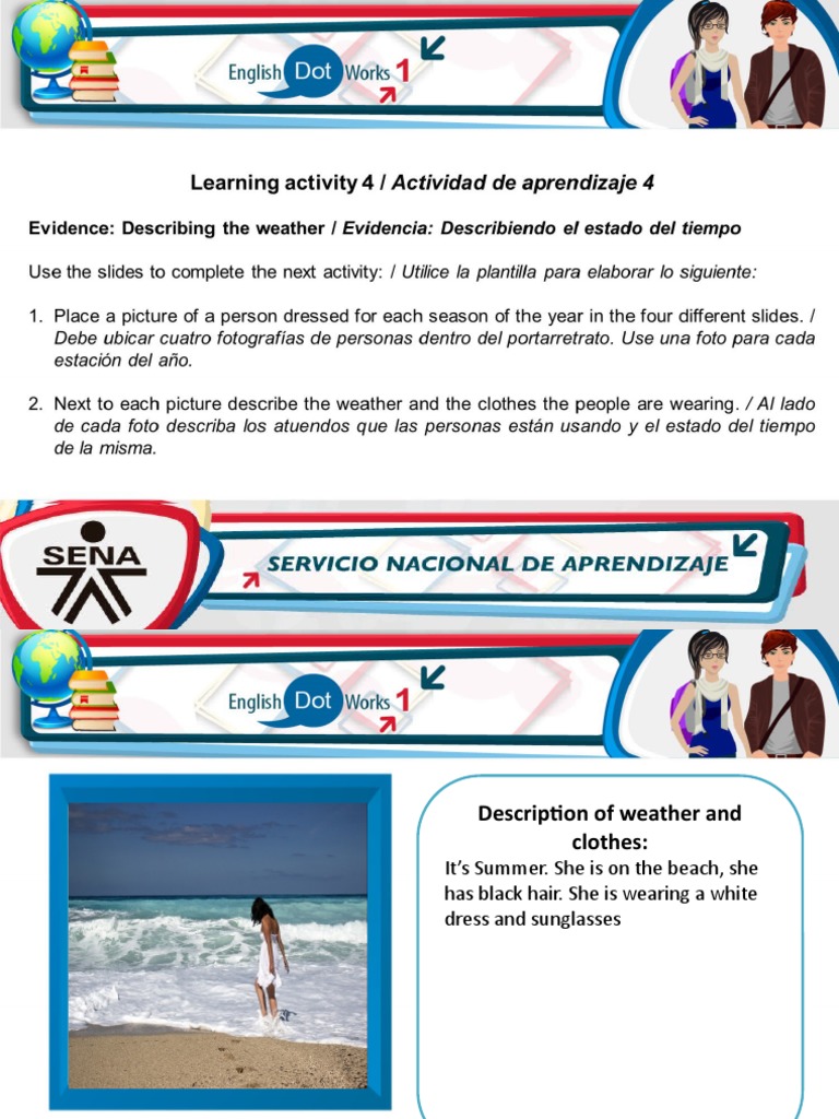 Evidence Describing The Weather | PDF | Language Arts & Discipline