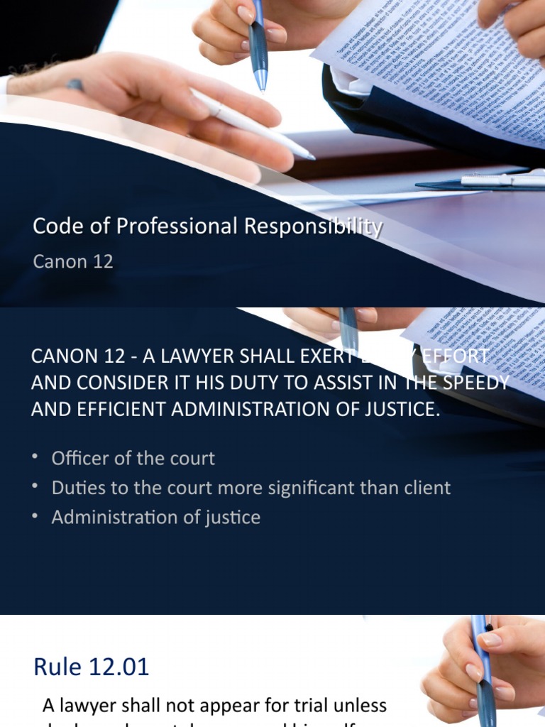 Code of Professional Responsibility | Download Free PDF | Witness | Lawyer
