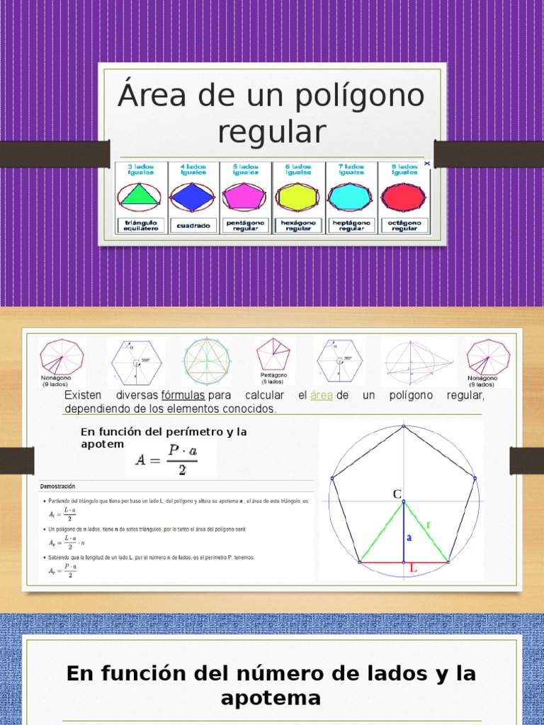 Área de Un Polígono Regular | PDF