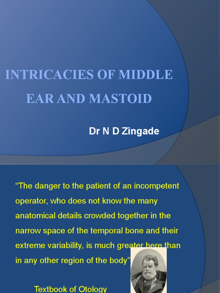 Intricacies of Middle Ear and Mastoid | PDF | Primate Anatomy | Ear