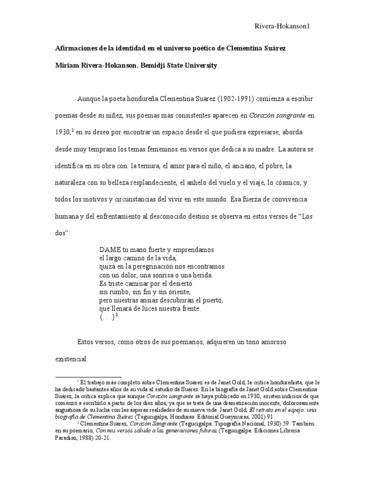 clementina suarez | Poesía | Amor