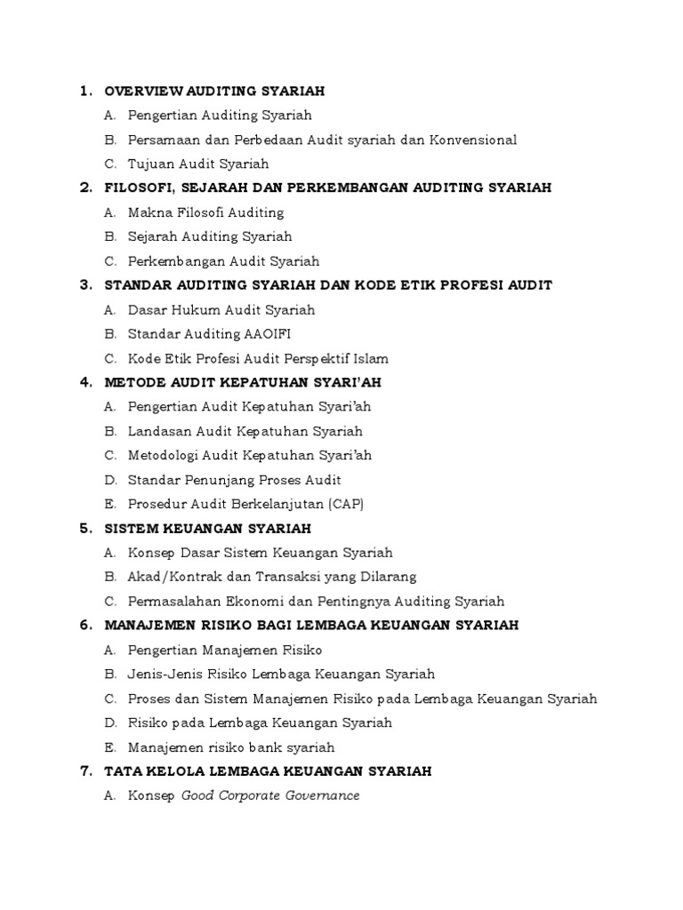 Materi Auditing Syariah | PDF