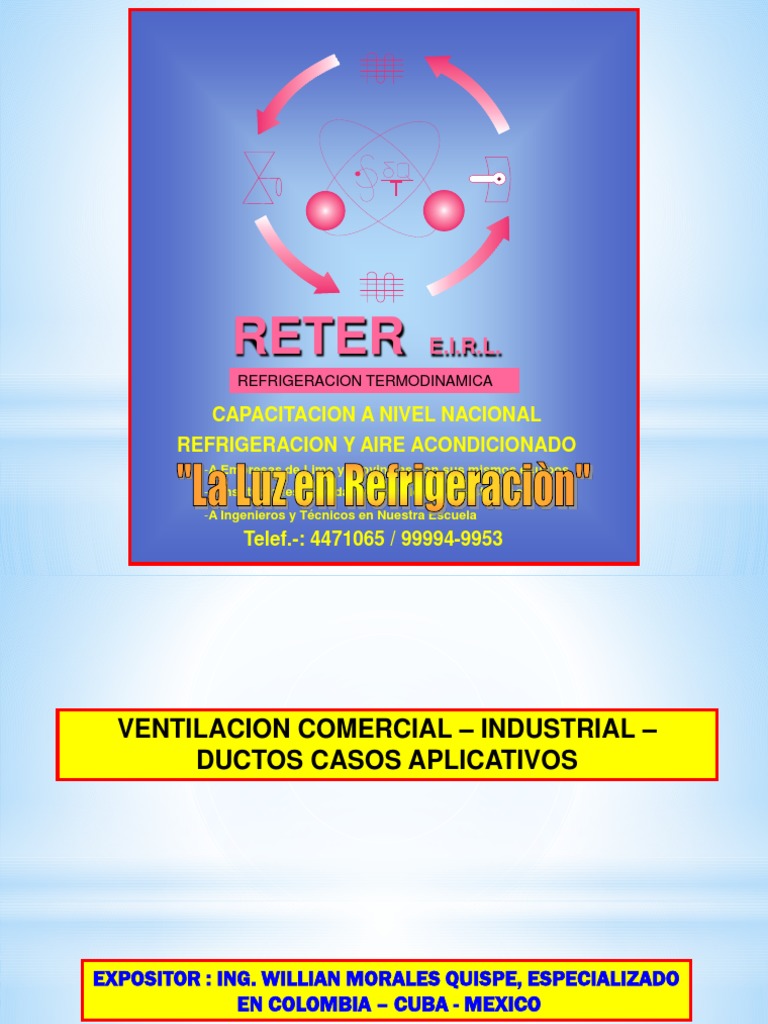 Curso de Ventilacion y Ductos Reter Eirl - Barlovento Junio 2018 | PDF | Presión | Cantidades ...