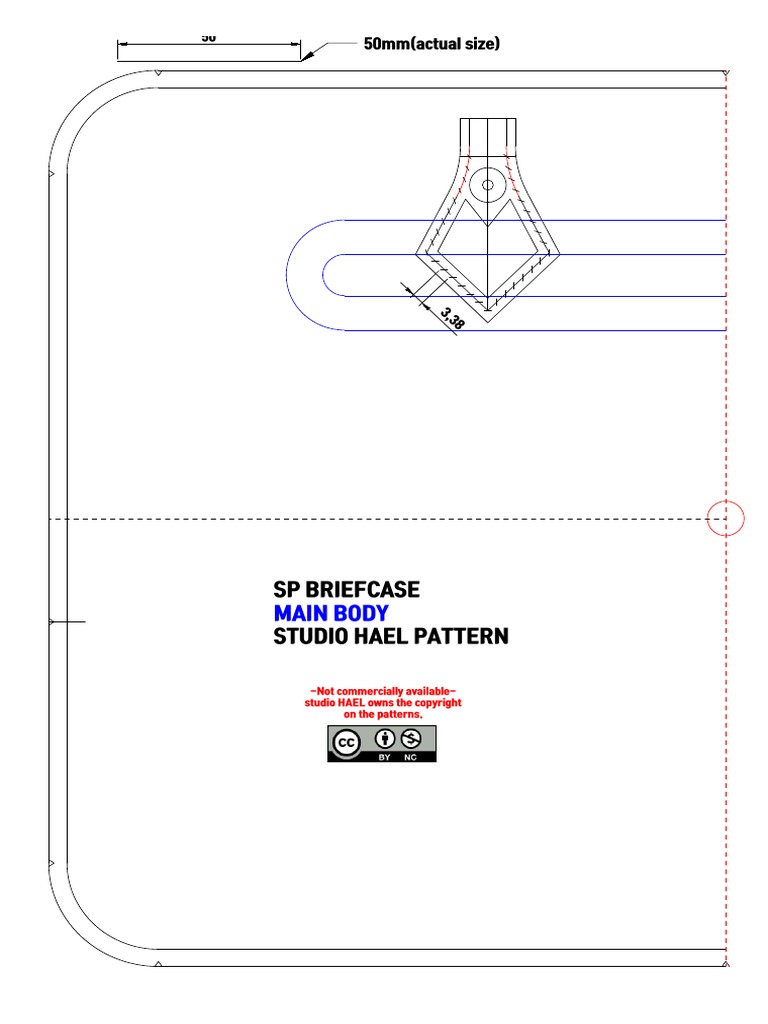 SP Briefcase Studio Hael Pattern: Main Body | PDF