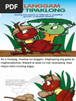 Si Langgam at Tipaklong (Pabula) | PDF