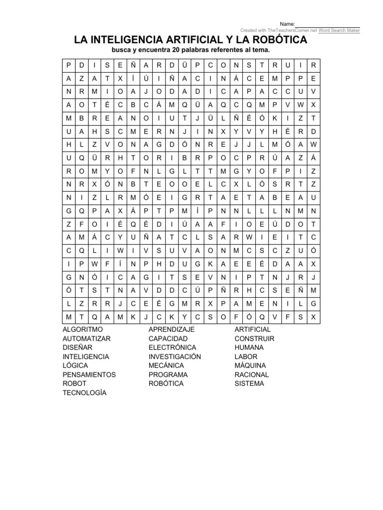 Sopa de Letras Primaria | PDF | Tecnologías emergentes | Cibernética