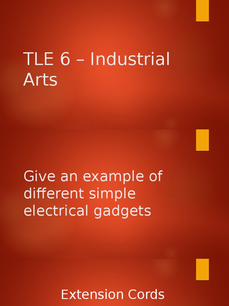 TLE 6 - Industrial Arts | PDF