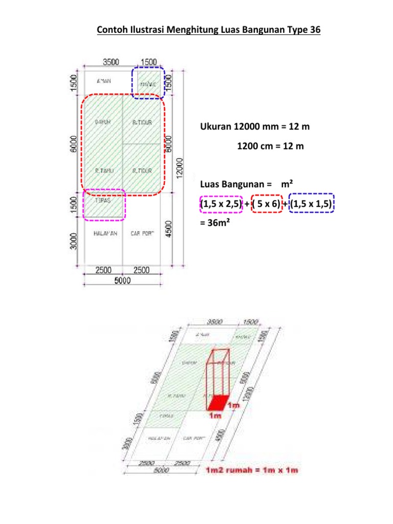 Cara Menghitung Luas Bangunan PDF | PDF