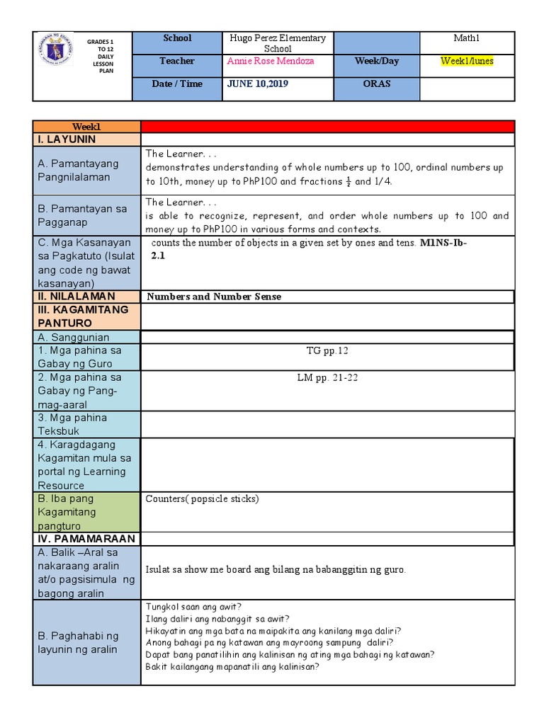 Math Week 2 Day1 | PDF