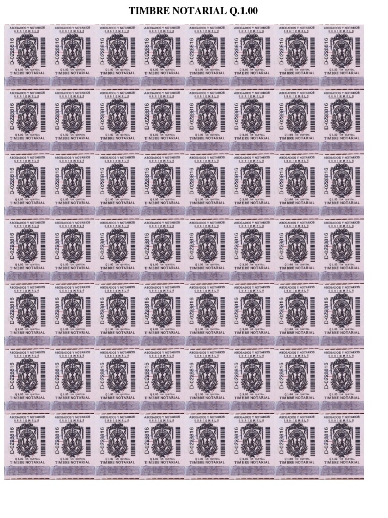 Timbres Notarial PDF | PDF