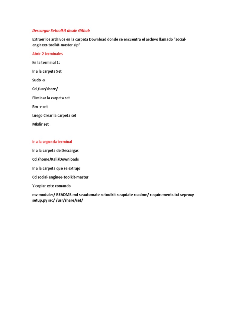 Comandos Kali Linux | PDF