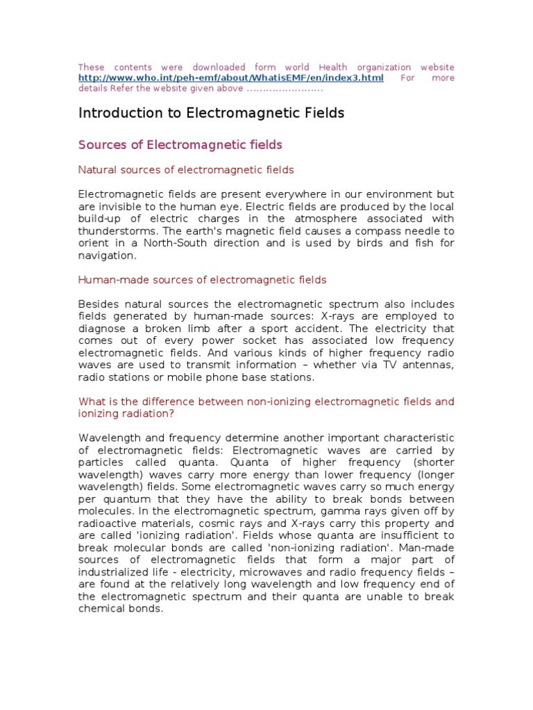 Understanding Electromagnetic Fields | PDF | Electromagnetic Field ...