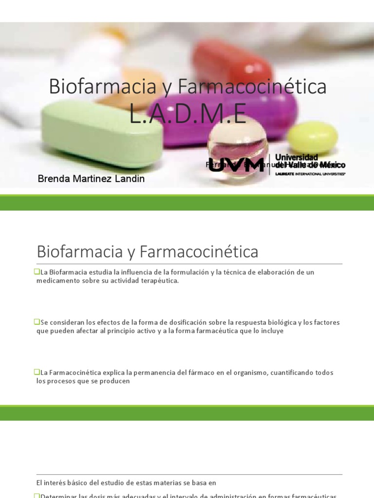 Sistema LADME Farmacologia | PDF | Farmacocinética | Medicamentos con ...
