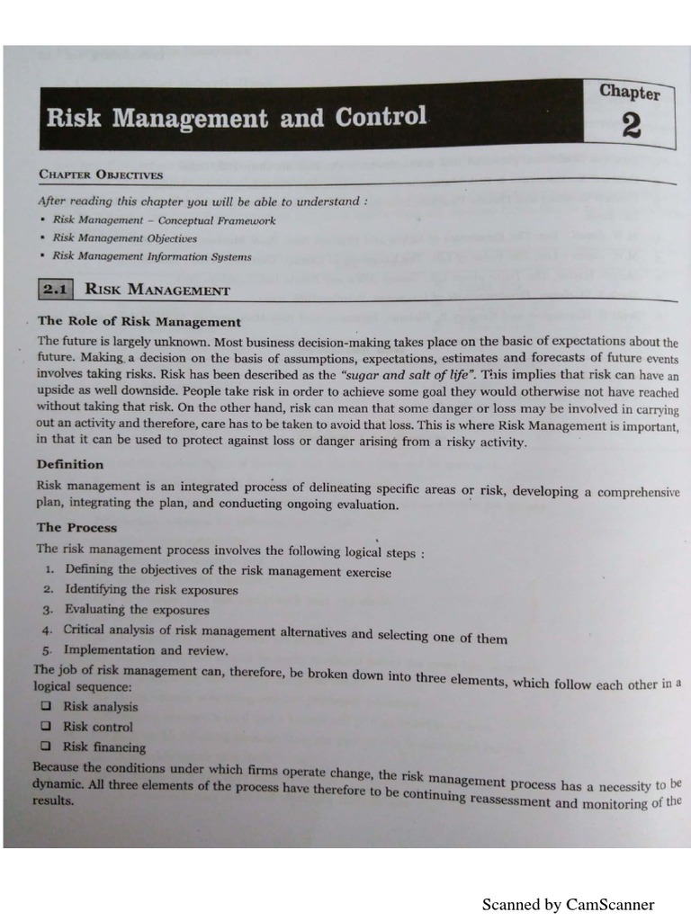 Risk Management | PDF