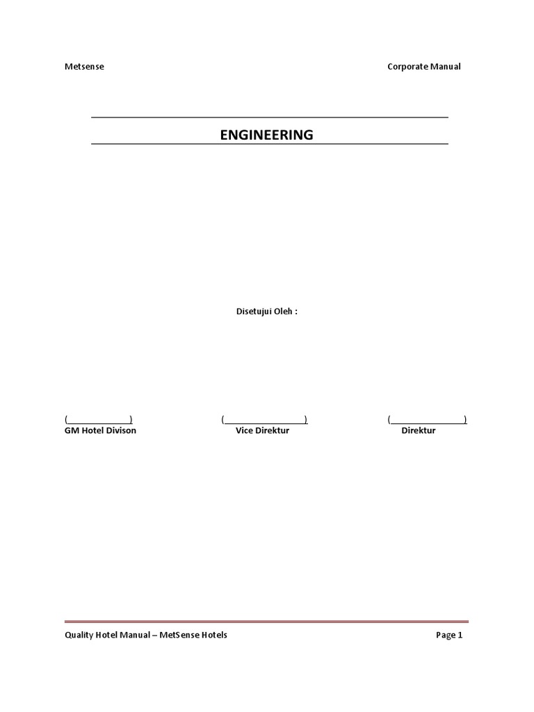 Sop Engineering | PDF