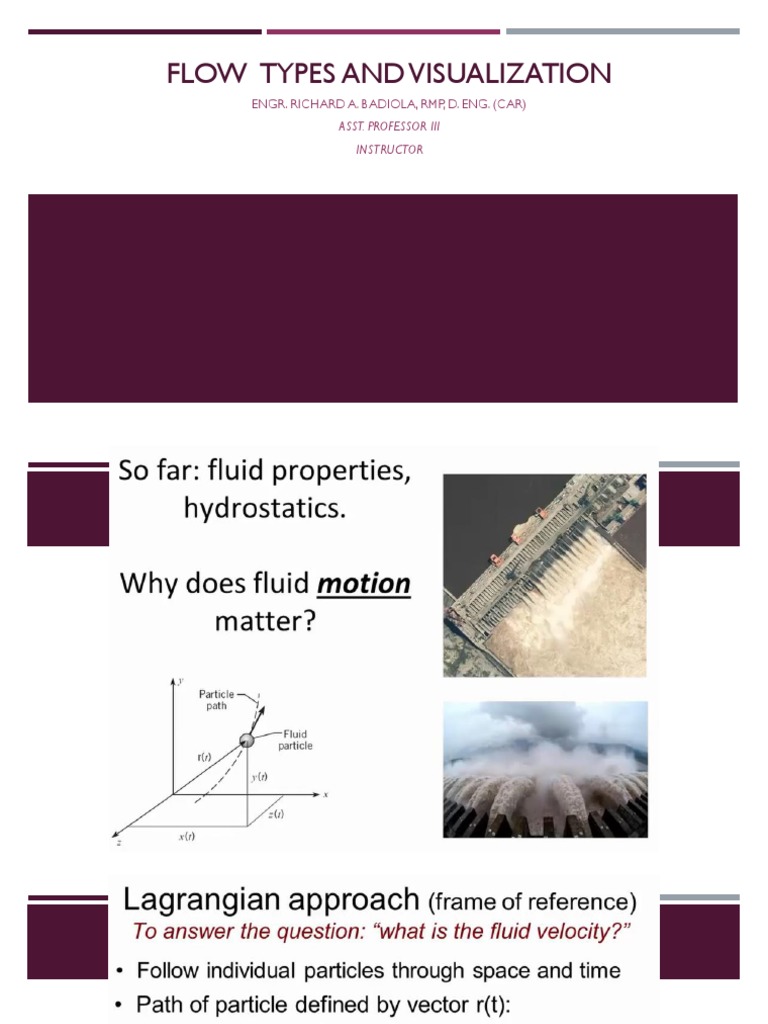An Overview of Flow Types and How to Visualize Fluid Dynamics | PDF