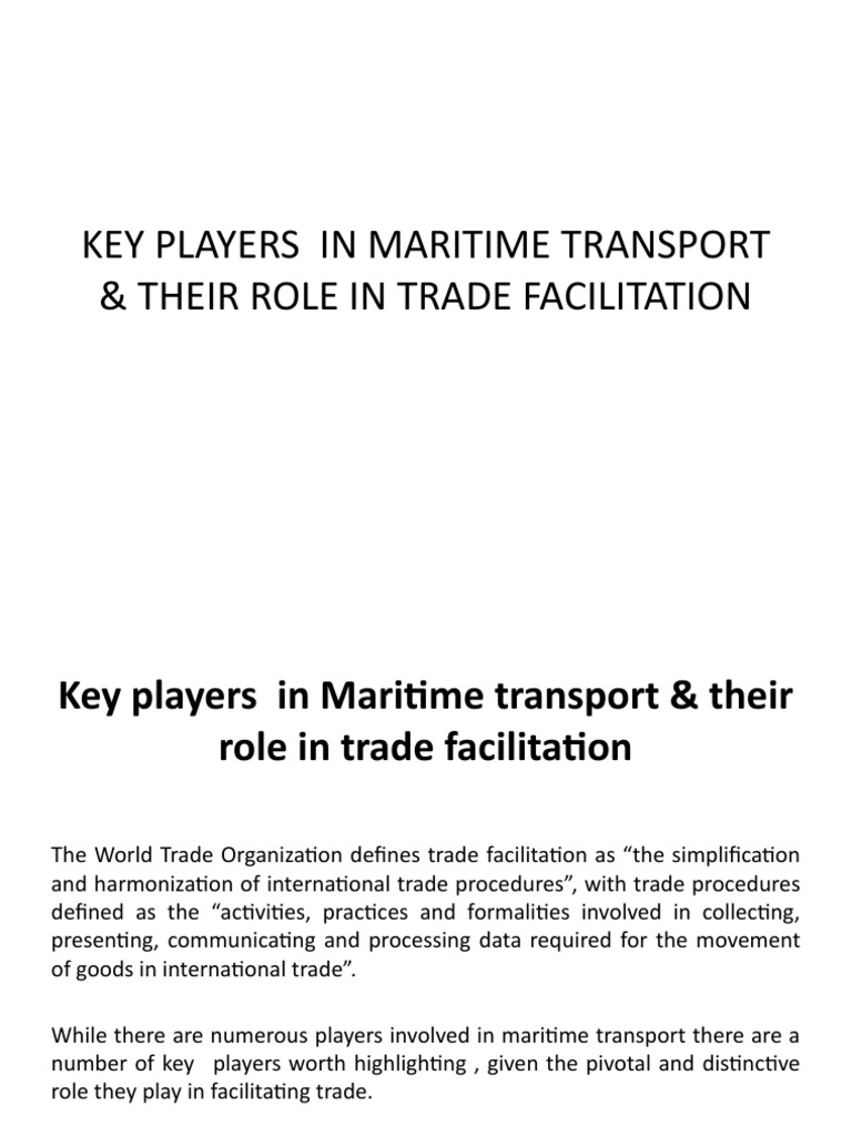 Key Players in Shipping Process | PDF | Port | Trade