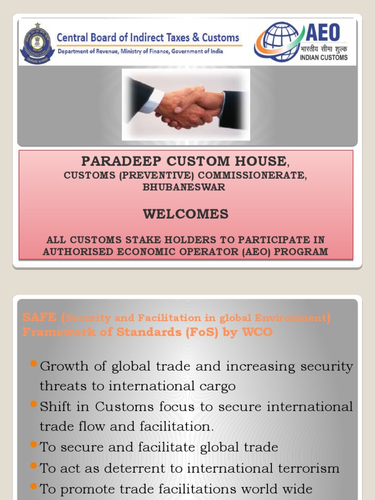 AEO PPT - ParadeepCustoms | PDF | Business | Policy