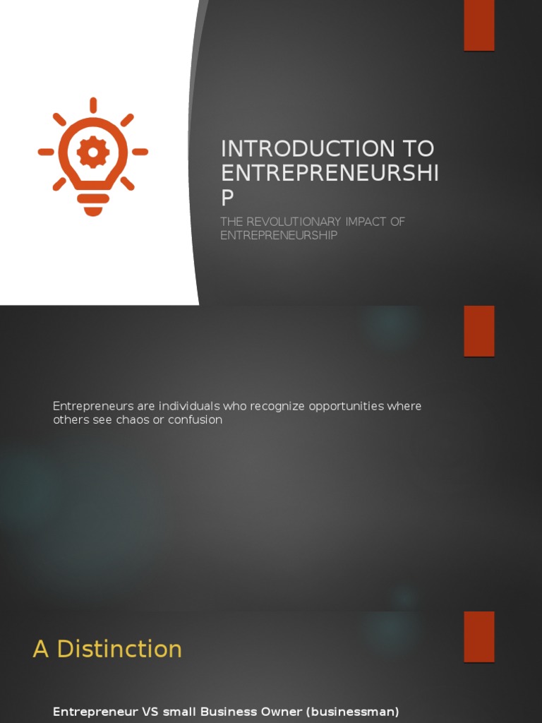 Comprehensive Slide - Entrepreneurship | PDF | Entrepreneurship ...